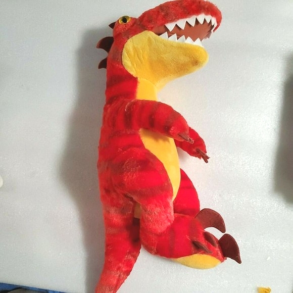 BAB | Toys | Build A Bear Bab Red Dinosaur Velociraptor Raptor Trex ...